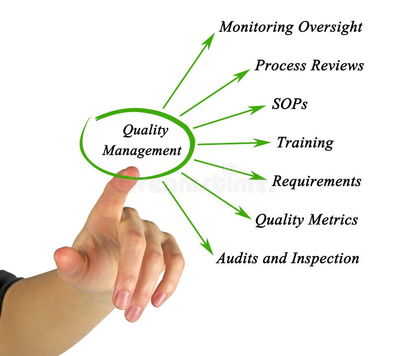 Quality Management Components Stock Image - Image of concept, female ...