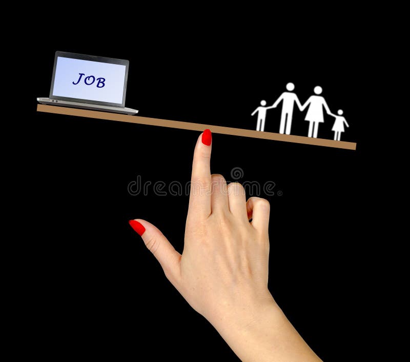 Woman Presenting Work/family Balance Stock Image - Image of presenting ...