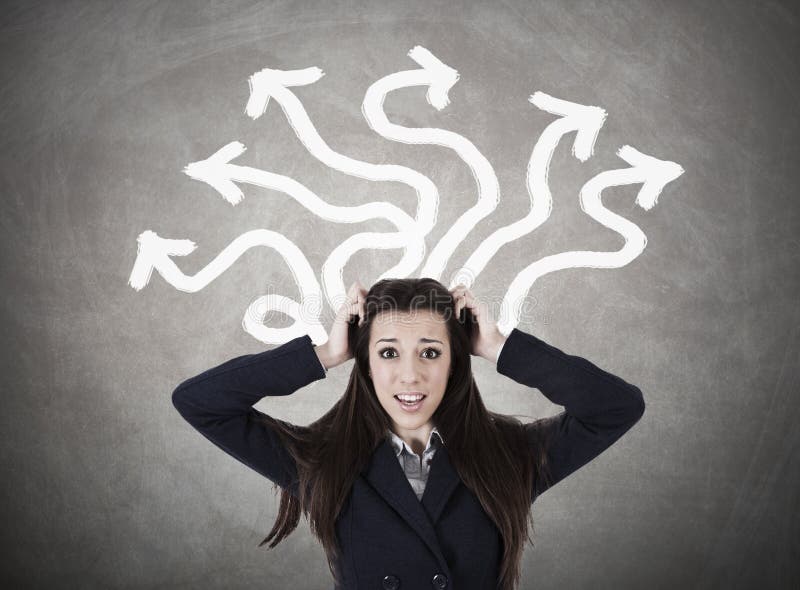 Woman with problems stock photo. Image of marketing, complicated - 54088132