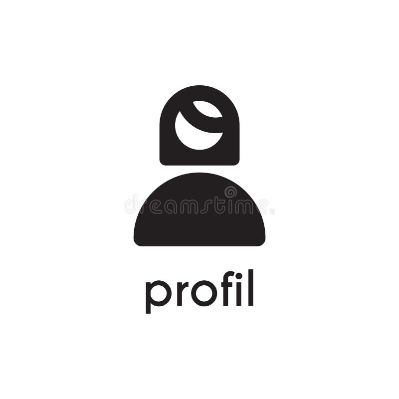Woman Profil Icon Vector Design Template Stock Vector - Illustration of ...