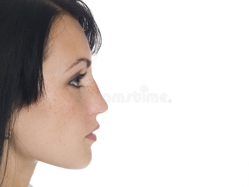 Woman - profile headshot stock photo. Image of white, hair - 6262322