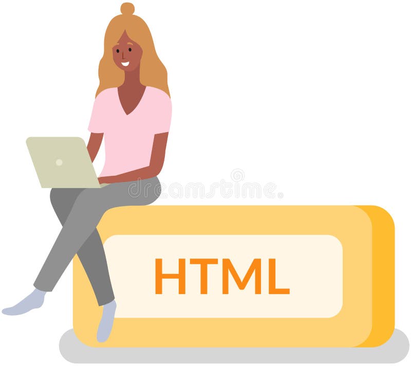Woman Programmer Working Withl Aptop To Create Websites, Programming or ...
