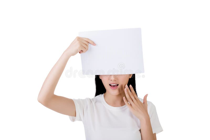 Woman Protect or Hide Her Face Stock Photo - Image of concept, chinese ...