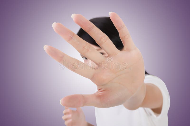 Woman Protect or Hide Her Face Stock Photo - Image of face, reject ...