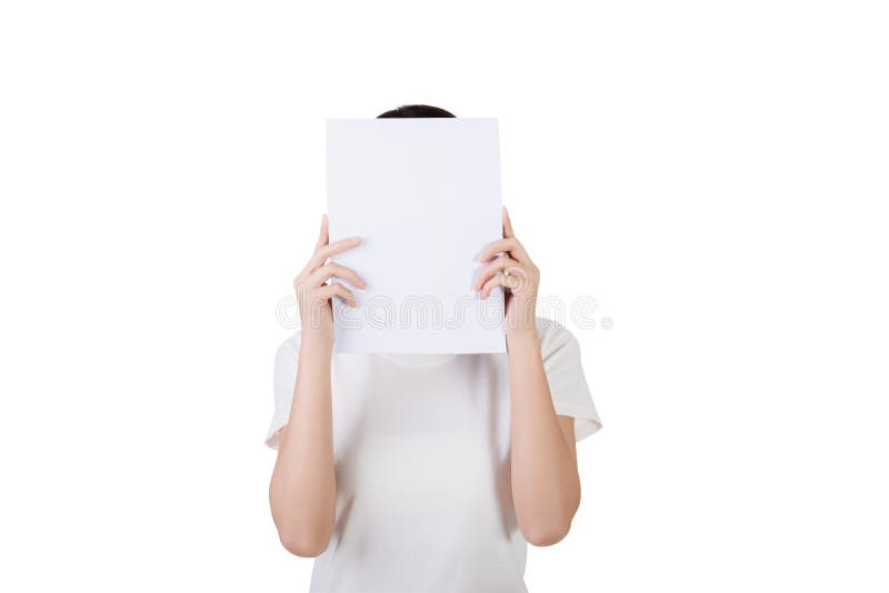 Woman Protect or Hide Her Face Stock Image - Image of lady, security ...