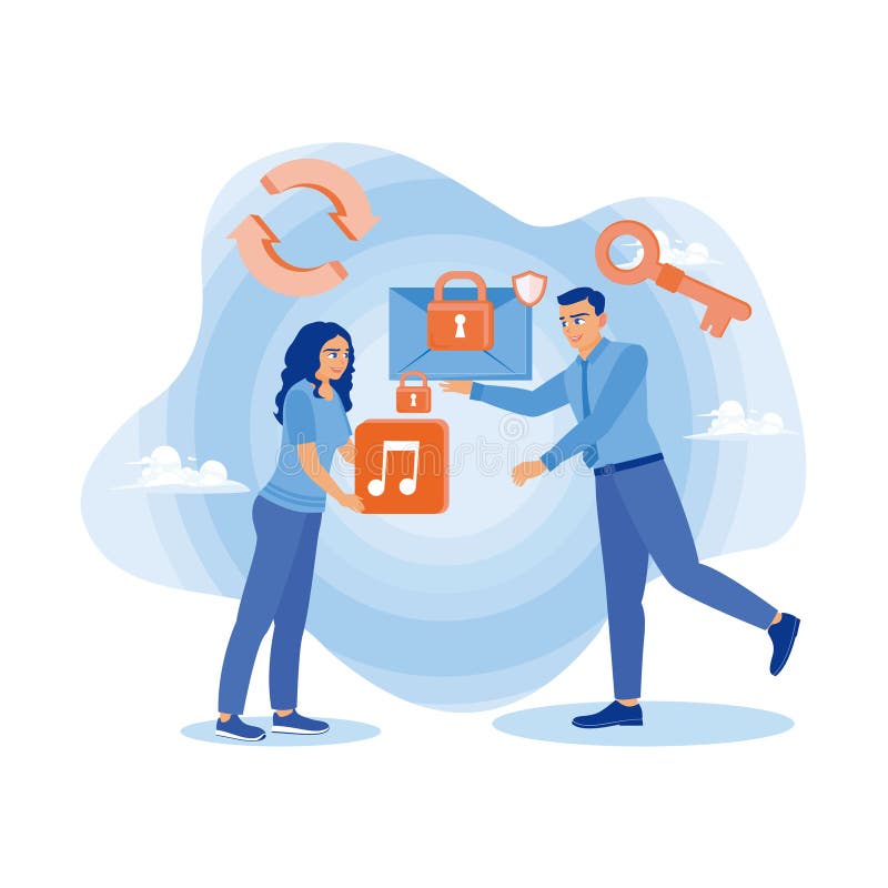 The Woman Protects Files on the Internet. GDPR and Privacy Policy ...