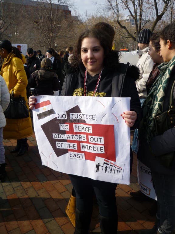 Woman with Protest Sign editorial image. Image of protest - 18075180