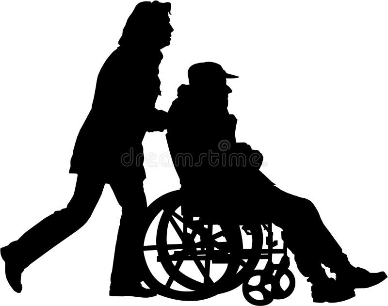 Woman pushing man stock vector. Illustration of people - 4088304
