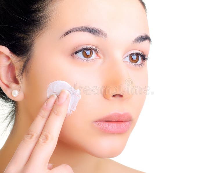 410 Lady Putting Facial Cream Stock Photos - Free & Royalty-Free Stock ...