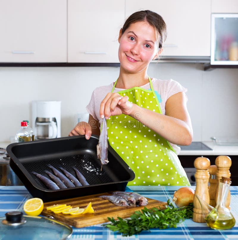 Woman Putting Clothes in To Washing Machine Stock Image - Image of ...