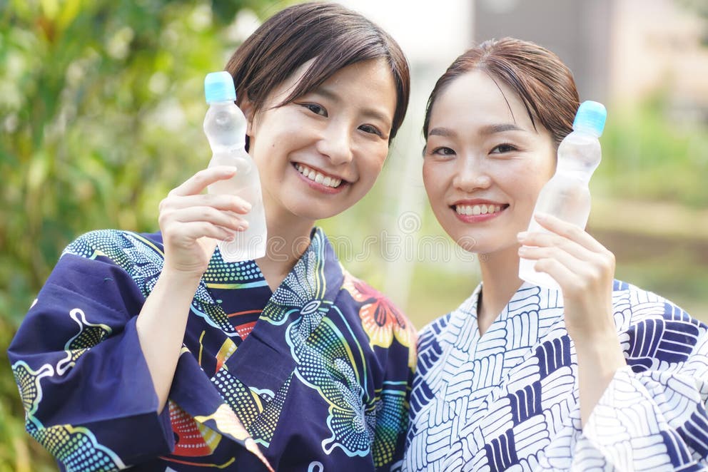 Woman with ramune stock image. Image of eating, ramune - 243903199