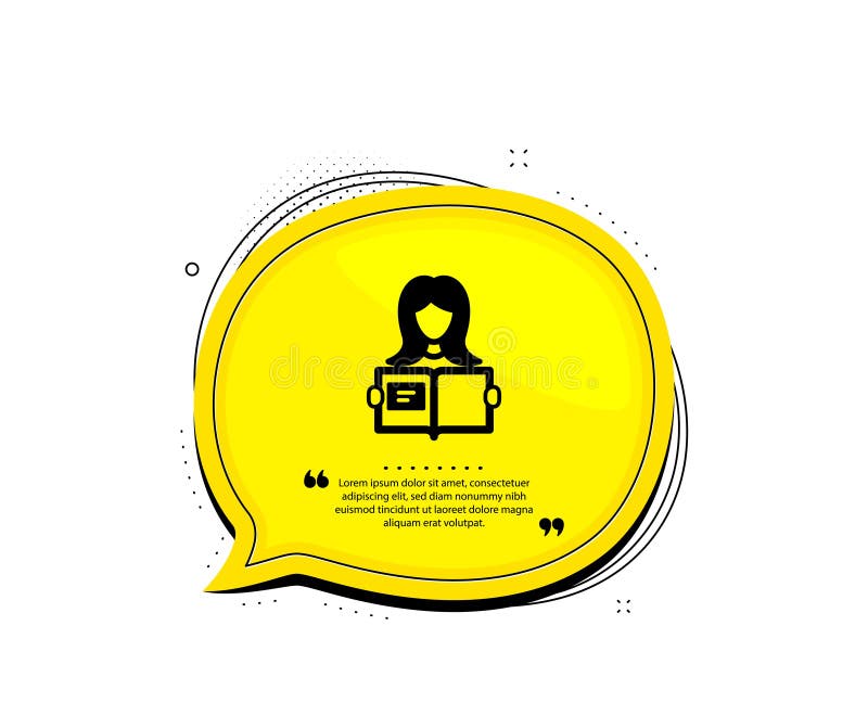 Woman Read a Book Icon. Education Symbol. Vector Stock Vector ...