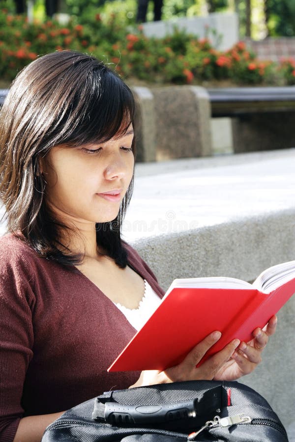 Woman reading stock image. Image of relaxed, book, person - 13053791