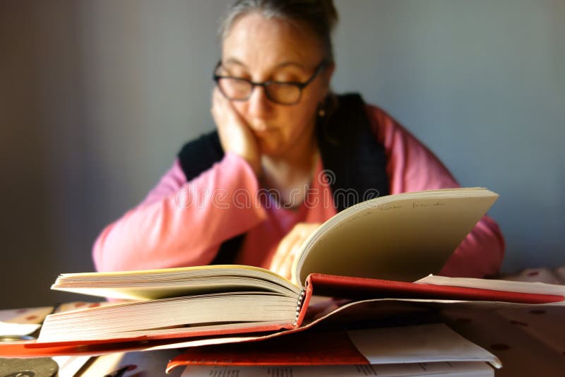 Woman reading stock photo. Image of lady, read, focus - 51188362