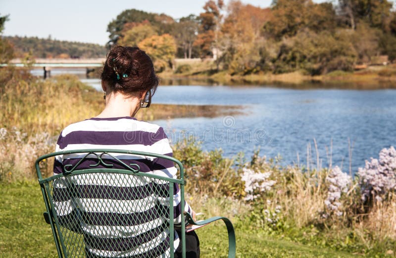 Woman reading stock photo. Image of girl, adult, female - 53472244