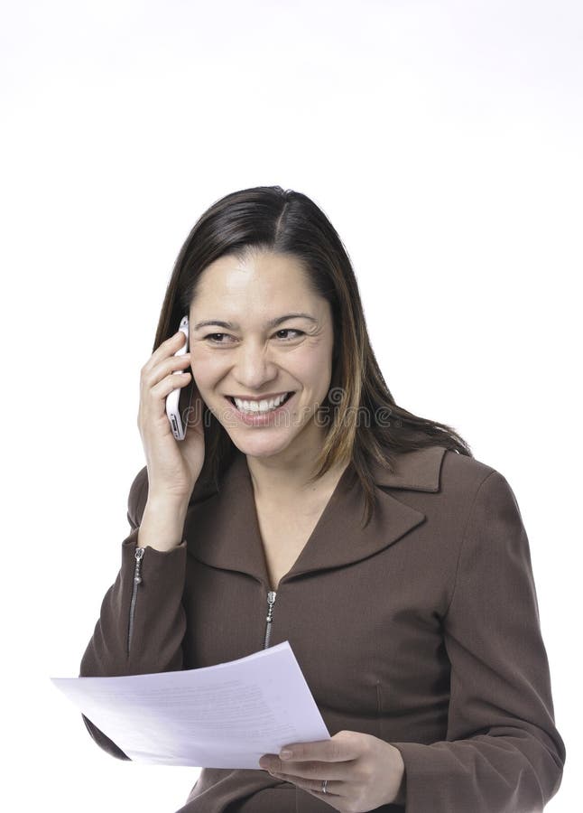 Woman receiving good news stock image. Image of face - 13280239