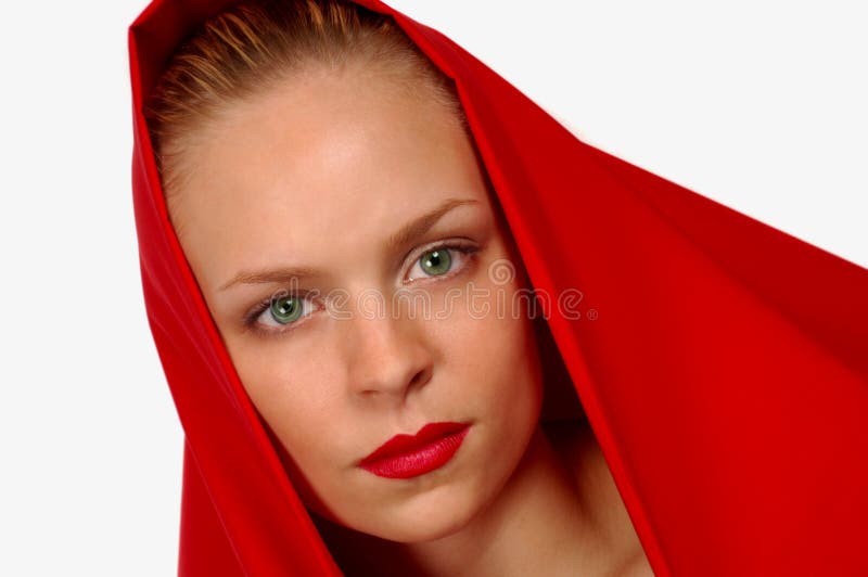 Woman in Red stock photo. Image of face, attractive, cool - 758310