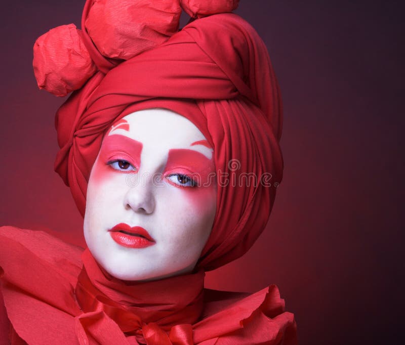 Woman in red. stock image. Image of model, person, beautiful - 39906517