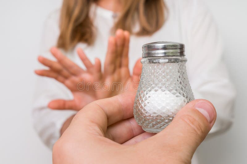 Woman Refusing Salt Using Gesture Stop Stock Image - Image of lifestyle ...
