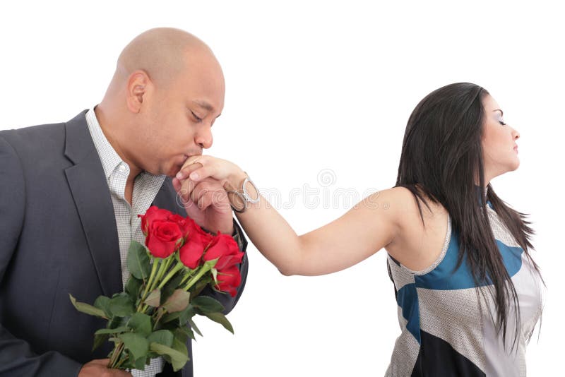 Woman rejecting a man stock image. Image of relationship - 37133751