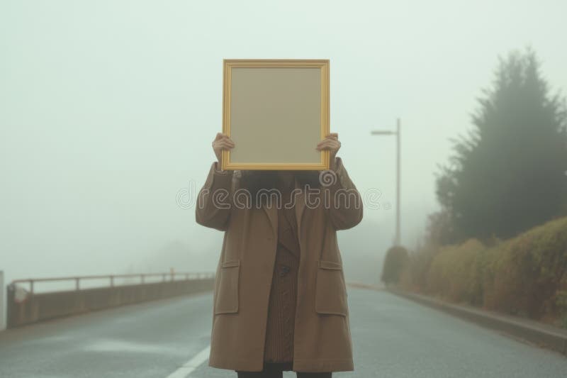 The Woman Remains Concealed, Using a Mirror To Face Her Introspective ...