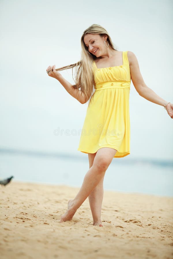 Woman resting at the beach stock photo. Image of lifestyle - 24358748