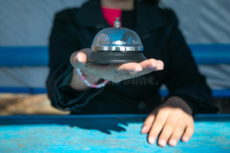 173 Woman Ringing Service Bell Table Stock Photos - Free & Royalty-Free ...