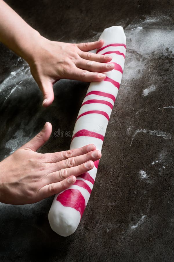 Woman Rolling Royal Icing for Cake Decorating Stock Photo - Image of ...
