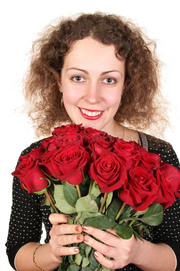 Woman With Roses Picture. Image: 1942553