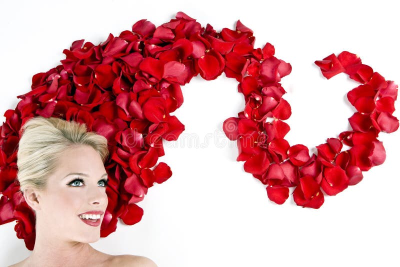 Woman in roses stock photo. Image of petal, lady, elegant - 9416470