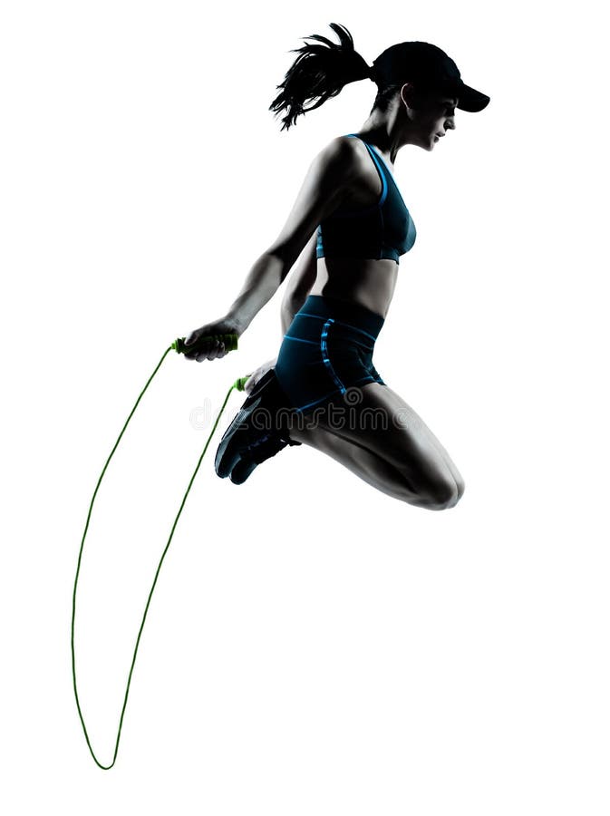 Jumping rope stock photo. Image of strong, female, jumping - 16768262