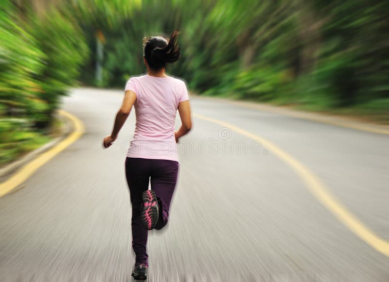 Woman runner running stock photo. Image of sport, casual - 27704734