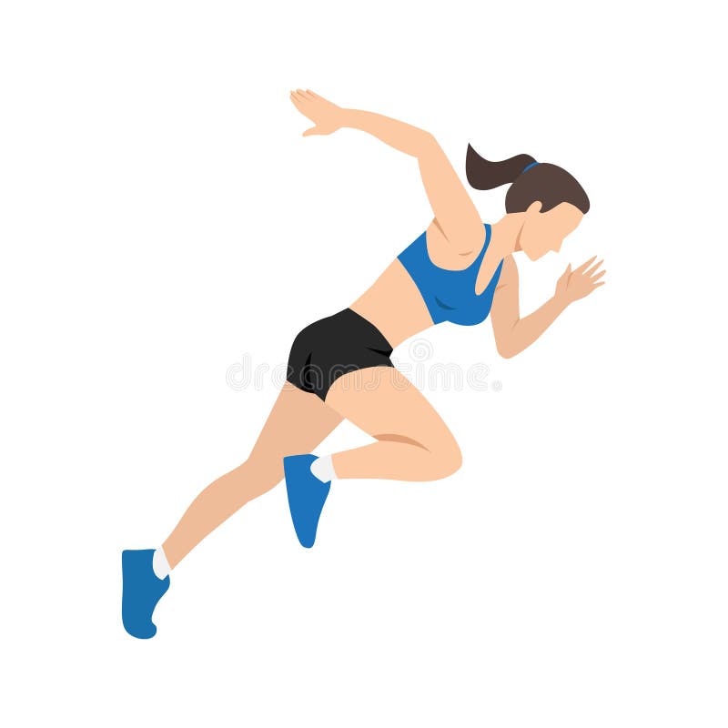 Lady Sprinter Stock Illustrations – 256 Lady Sprinter Stock ...