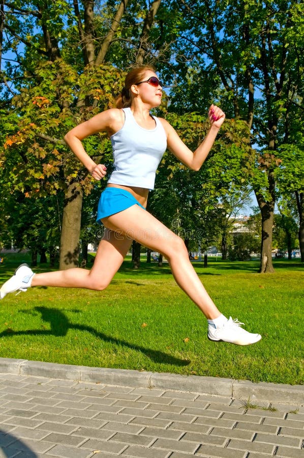 Woman running stock image. Image of sport, practise, person - 10565425