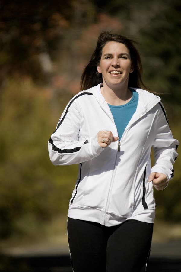 Woman running stock photo. Image of trees, running, nature - 11233672