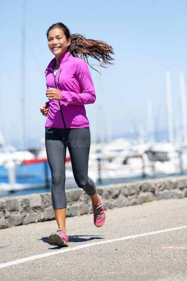 Woman running stock photo. Image of female, beautiful - 26333934