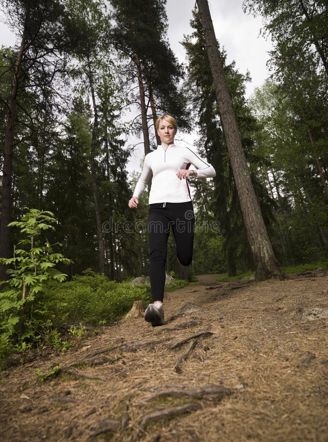 Woman running stock photo. Image of running, aerobics - 9647802