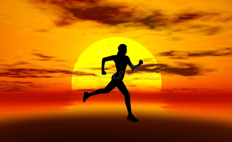 Woman Running In Sun Royalty Free Stock Photo - Image: 2192365