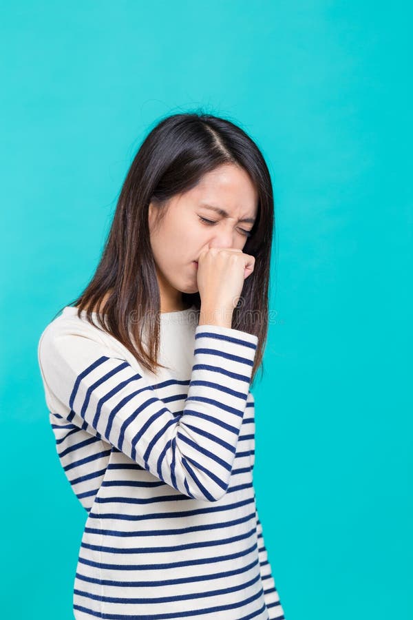 Woman runny nose stock photo. Image of girl, infection - 87457190