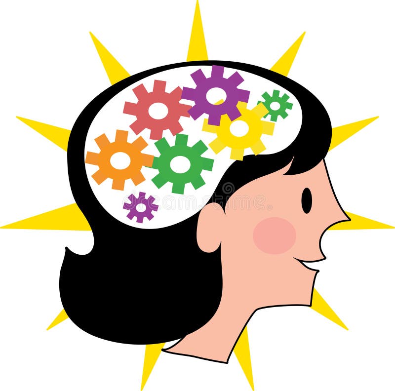 A Woman s Brain stock vector. Illustration of child, smart - 2142567