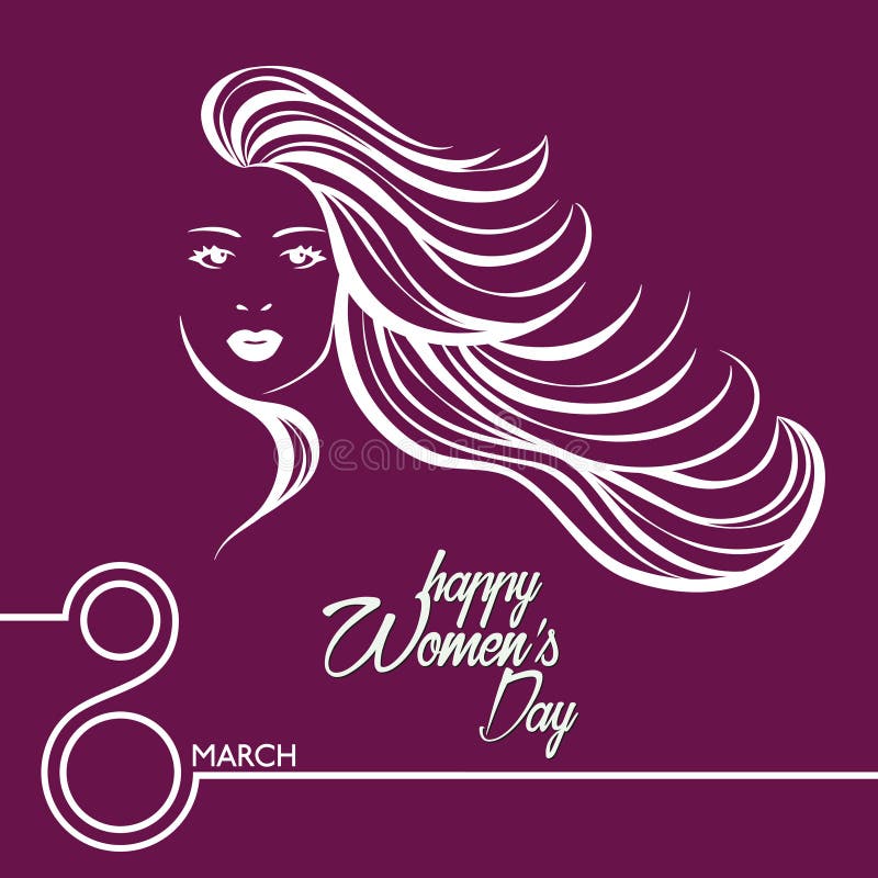 Woman`s Day Color Vector Illustration Stock Vector - Illustration of ...