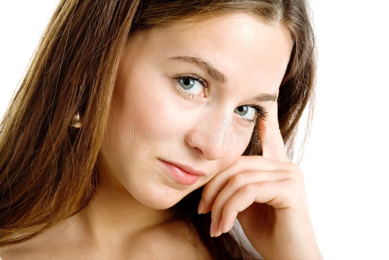 The Cryptic Smile (Black and White) Stock Photo - Image of beautiful ...