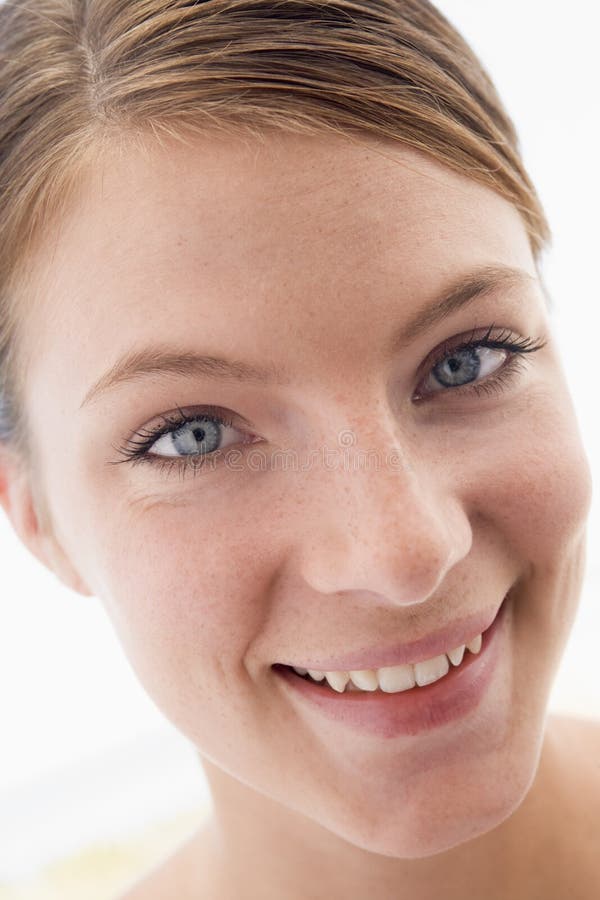 Woman s face stock photo. Image of woman, portrait, shoulders - 5930398