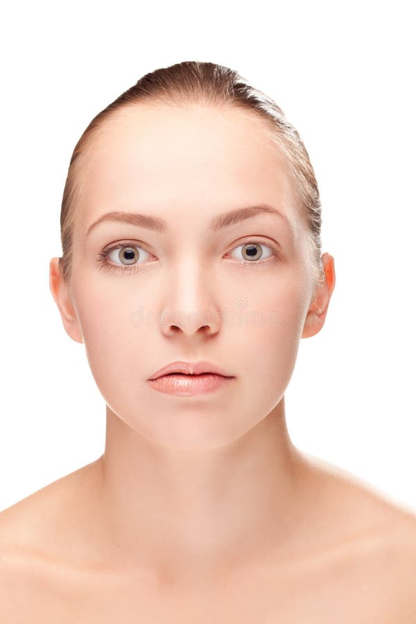 Woman S Face, Beauty Concept, Power of Make-up Stock Photo - Image of ...