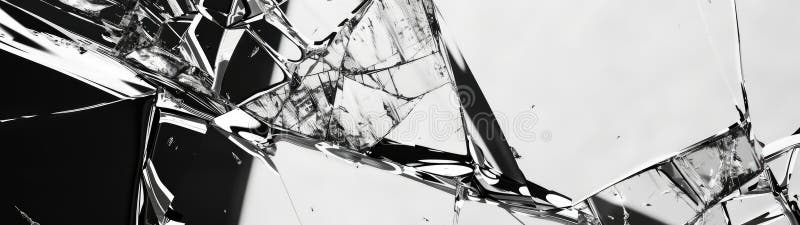 Woman S Face Fragmented through Broken Glass, Shattered Reflection ...
