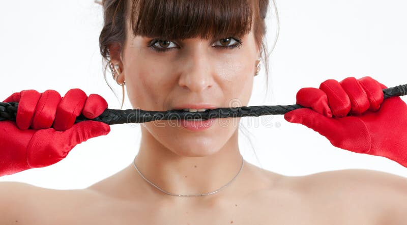 Woman S Face and Riding Crop Stock Image - Image of whip, lean: 29519899