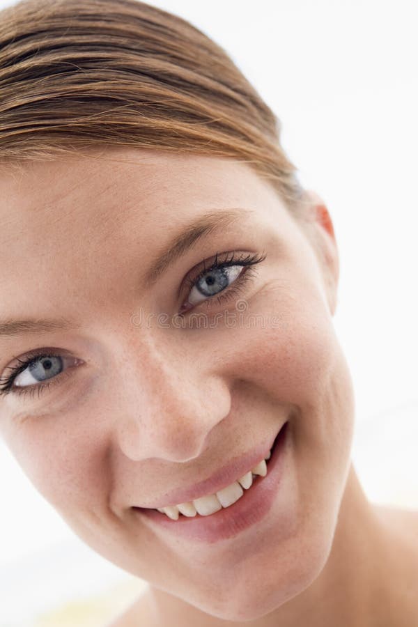 Woman s face smiling stock photo. Image of face, attractive - 5930396