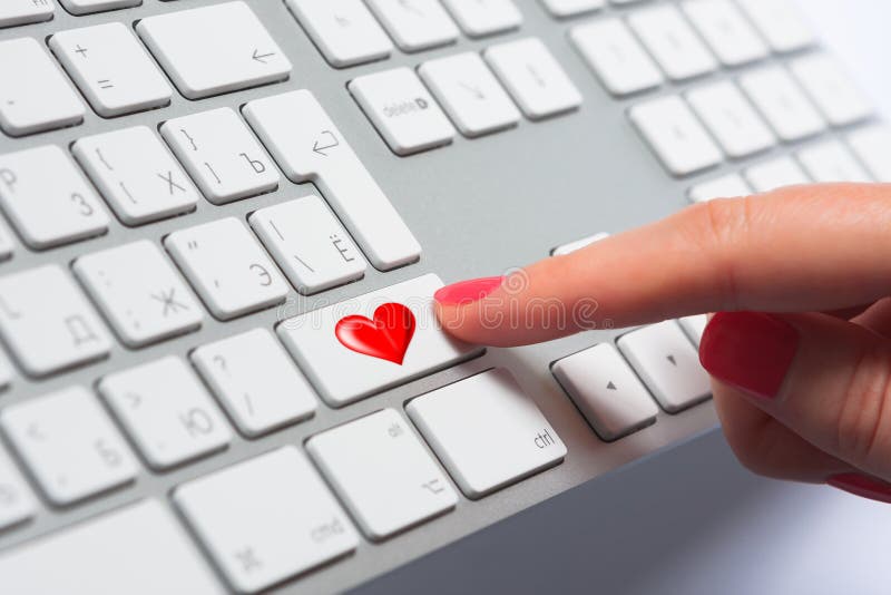 Woman S Finger Pressing Keyboard Button Editorial Photo - Image of ...