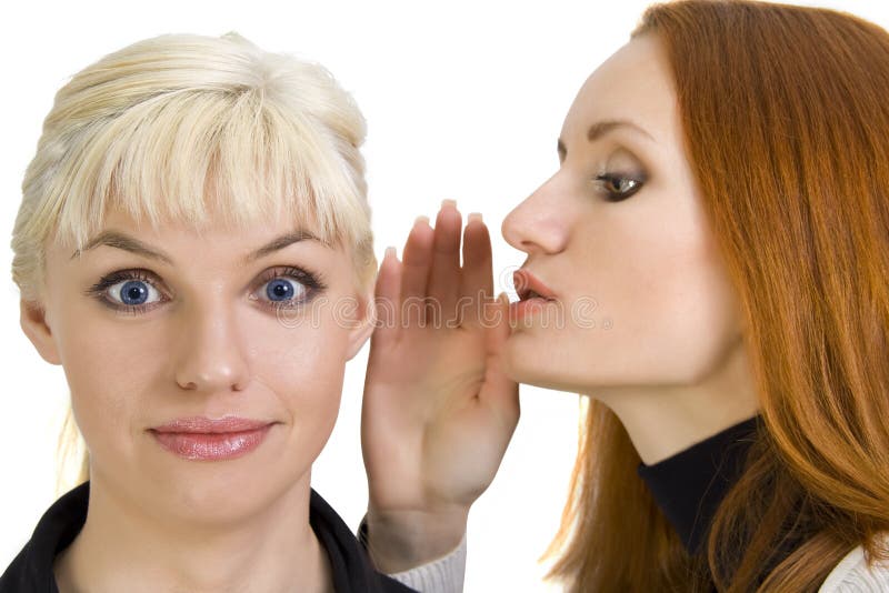 Woman s gossips stock image. Image of blab, blonde, isolated - 13622555