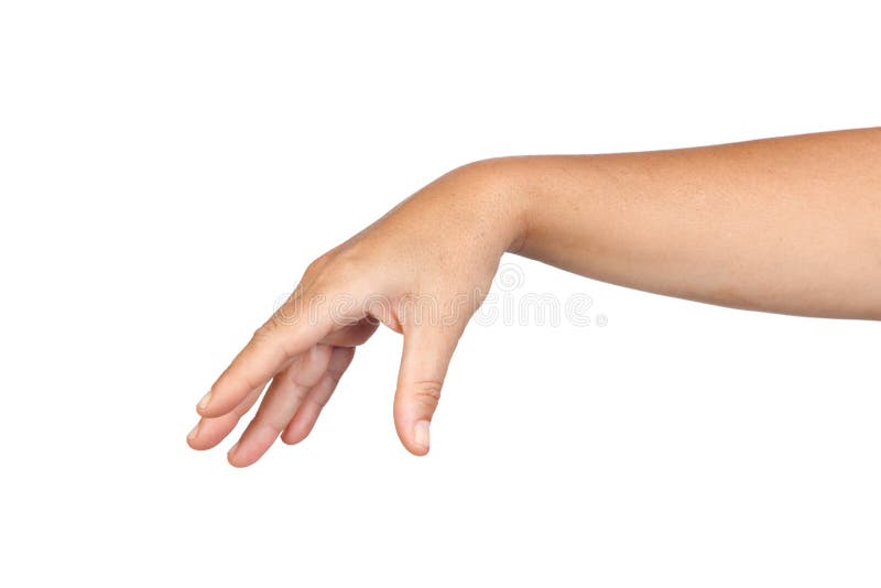 Woman's Hand Dropping Something Stock Image - Image of thumb, gift ...